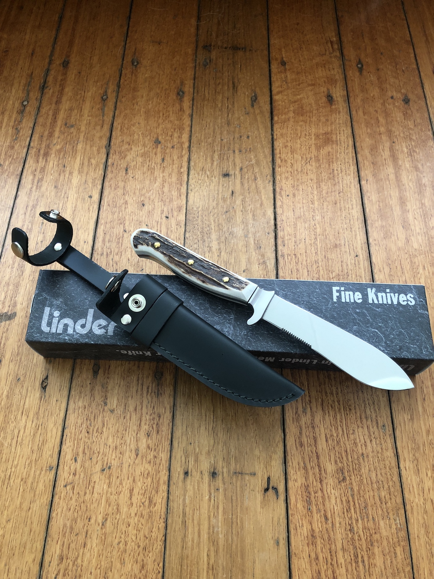 Linder Solingen Germany Original Forstnicker Hunting Knife with Belt ...