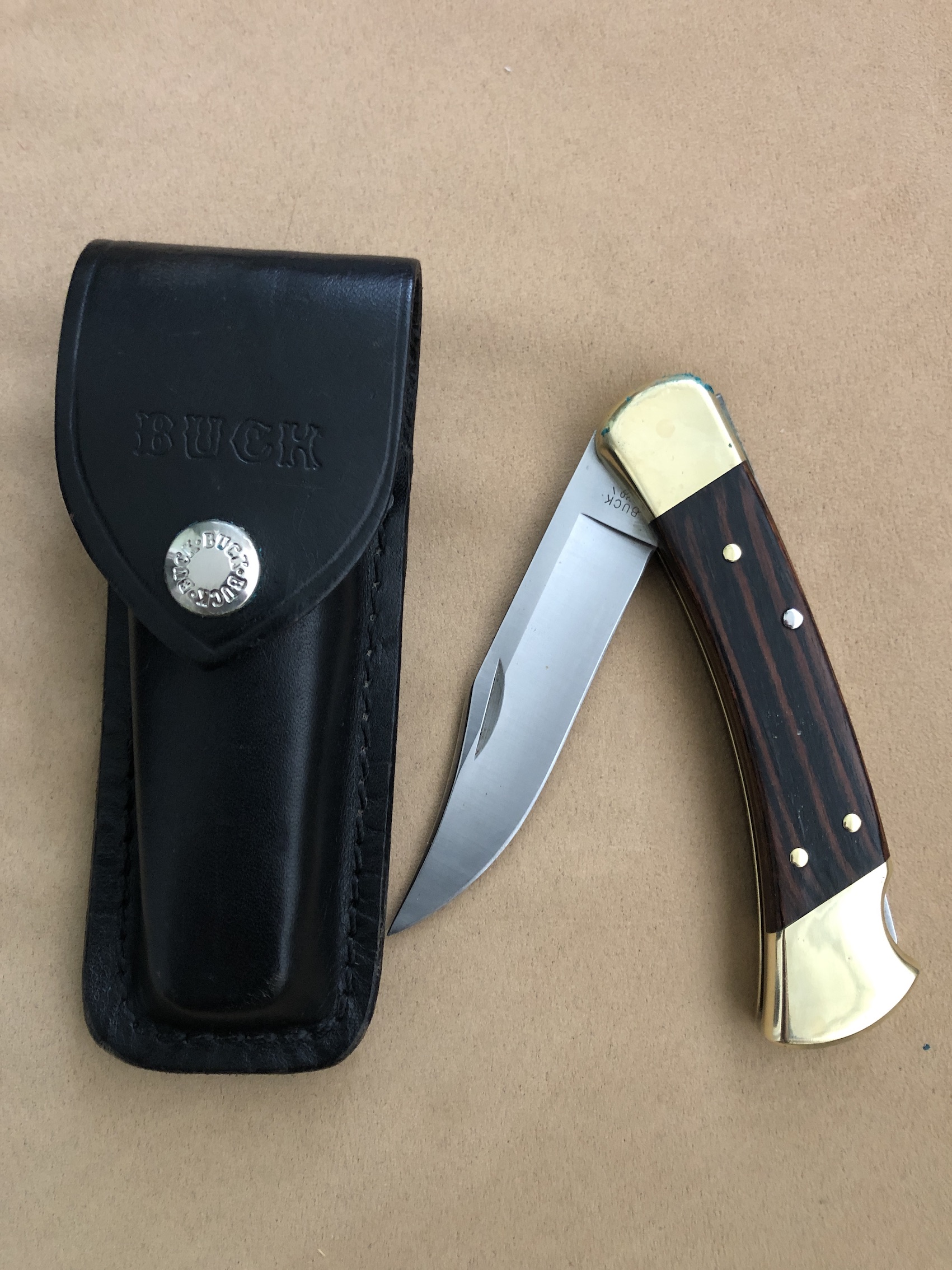1994 BUCK 110 with original BUCK Leather Belt Pouch – Blade Trader