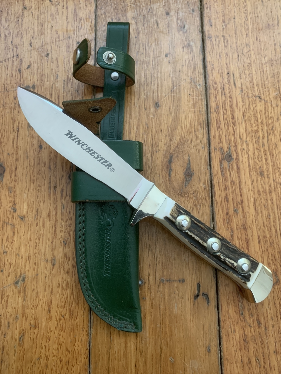 Puma Knife: Rare Puma Winchester Arms Model Jagdnicker Knife with Stag ...