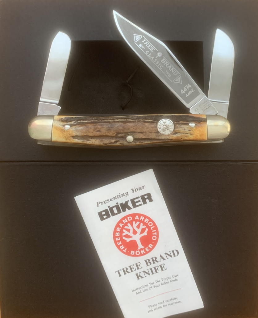 Boker Tree brand Classic 125yr Model 4474 3 Blade Stockman German Lock ...