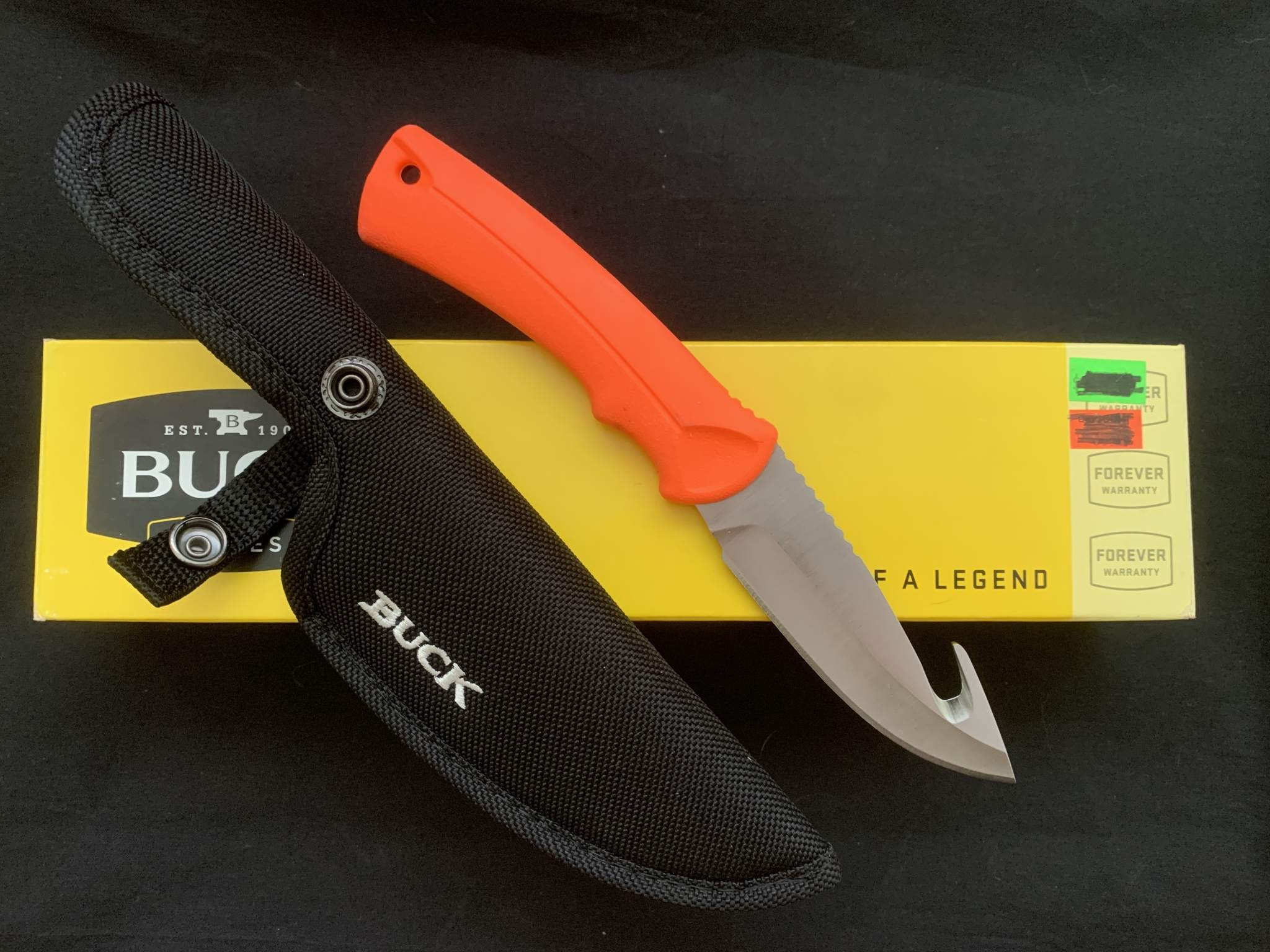 Buck USA Model Orange Gut Hook Knife – Blade Trader